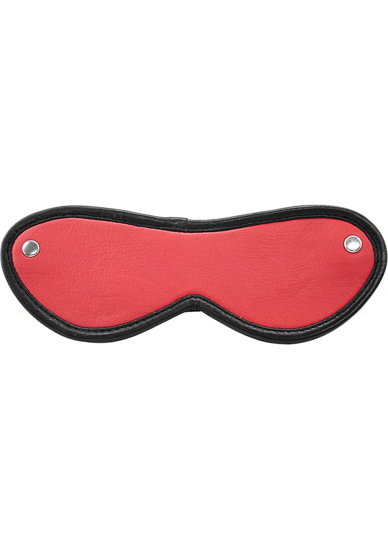 Rouge Leather Blindfold Eye Mask - Red – That Drawer
